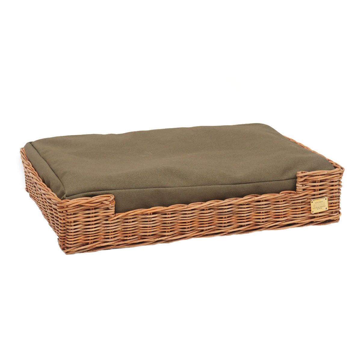 ベッド 猫 四角 ラタン クッション付き 洗える