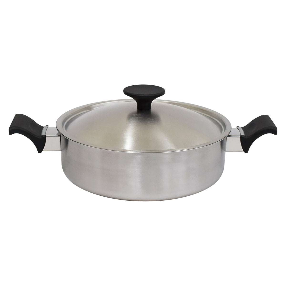 両手鍋 24cm IH対応 ステンレス製 内面セラミック加工 キャセロール 日本製 UMIC