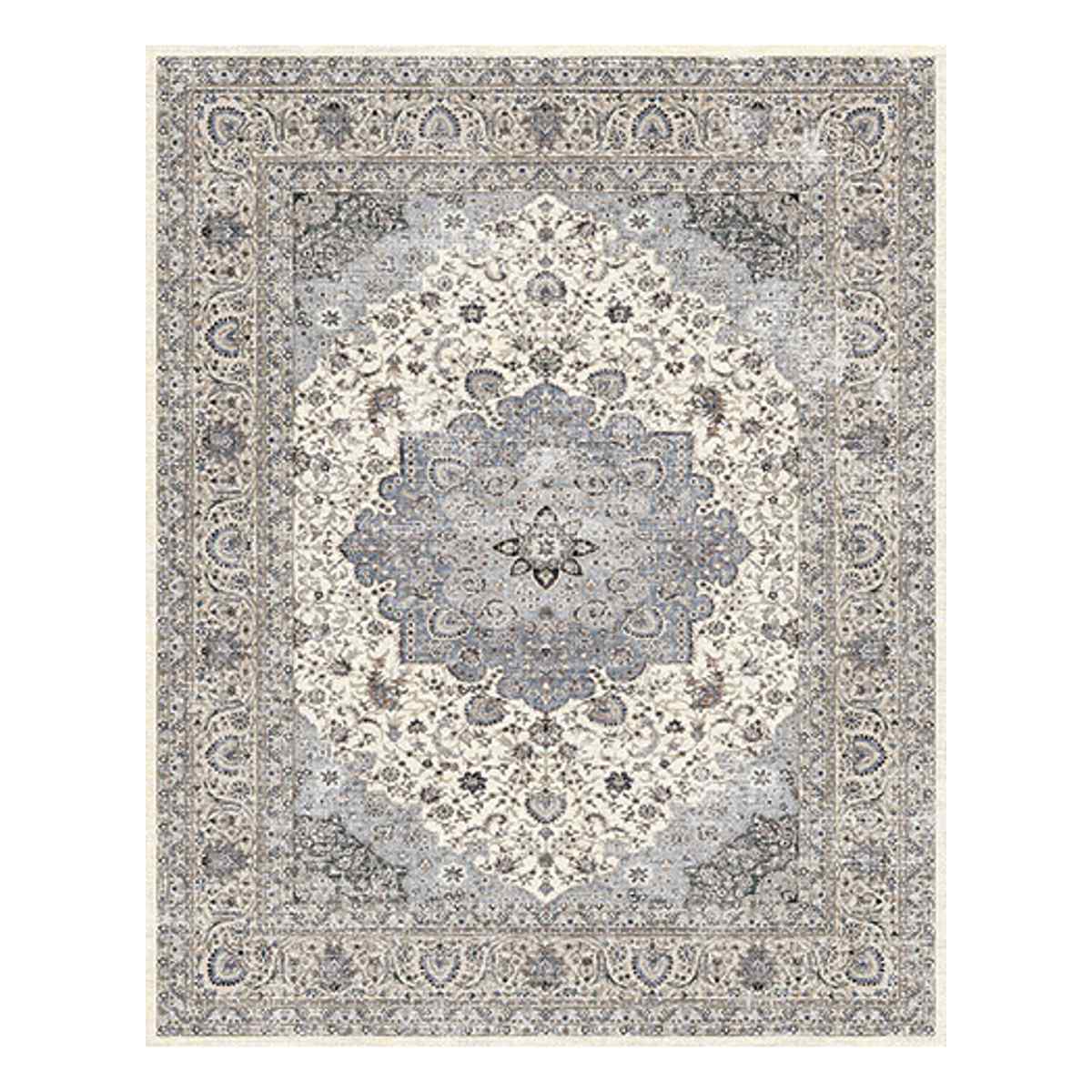 ラグ マイクロファイバー メダリオン柄 200×250cm