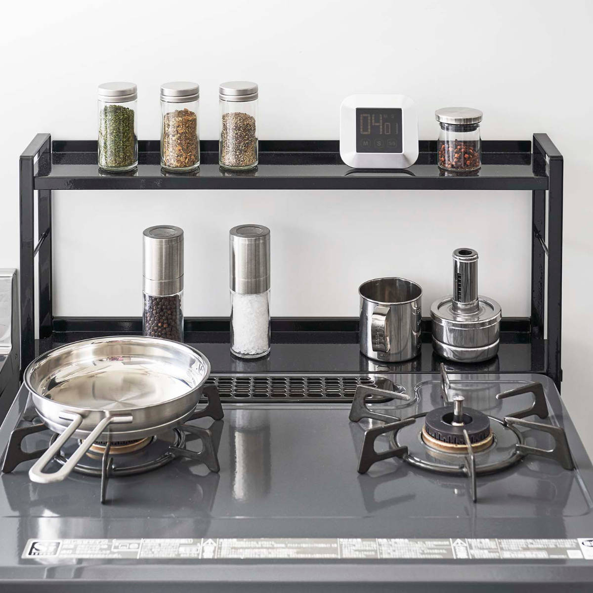 山崎実業 tower コンロ奥隙間ラック タワー 2段 – ハウジー