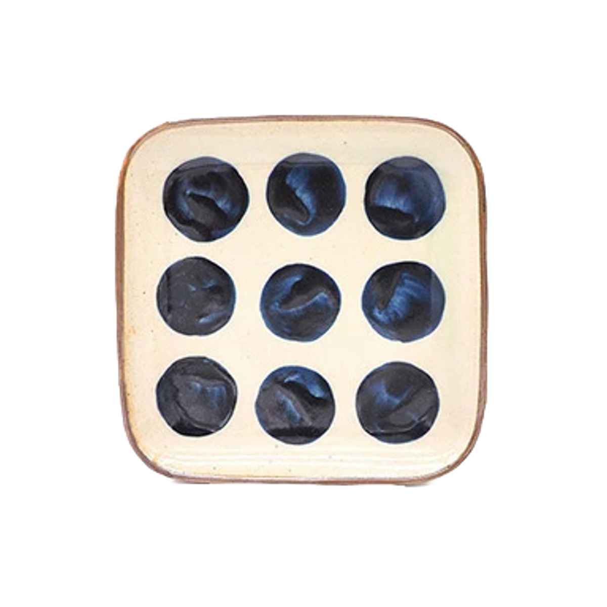 プレート 15cm S スクエア Dots and Lines Bread&Rice パンとごはんと… 陶器 美濃焼 – ハウジー