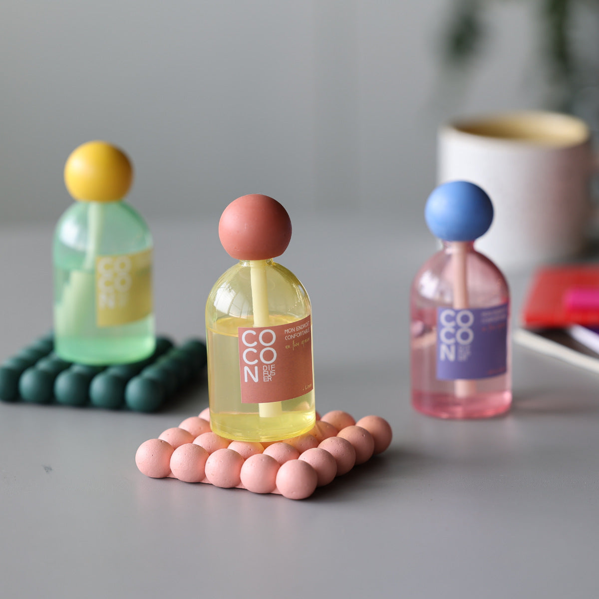 ディフューザー COCON DIFFUSER 80ml ガラス 石膏 – ハウジー