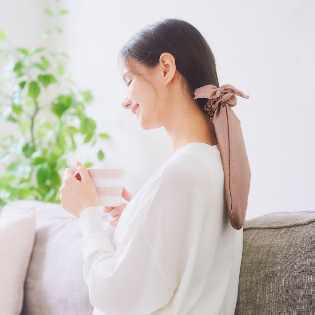 ナイトキャップ ポニータイプ シルク100％ シルクシャイニー