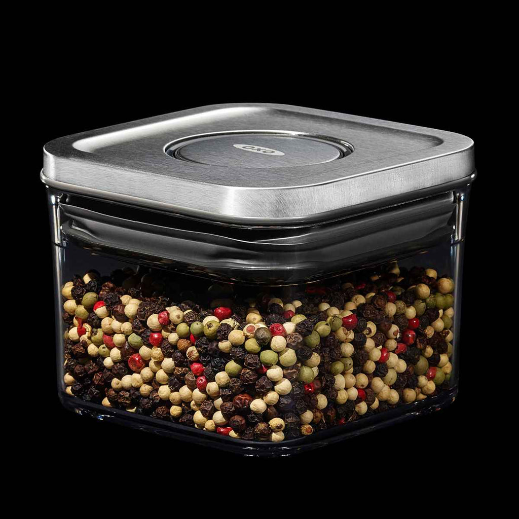 OXO オクソー ステンレスポップコンテナ スモールスクエア ミニ 0.4L