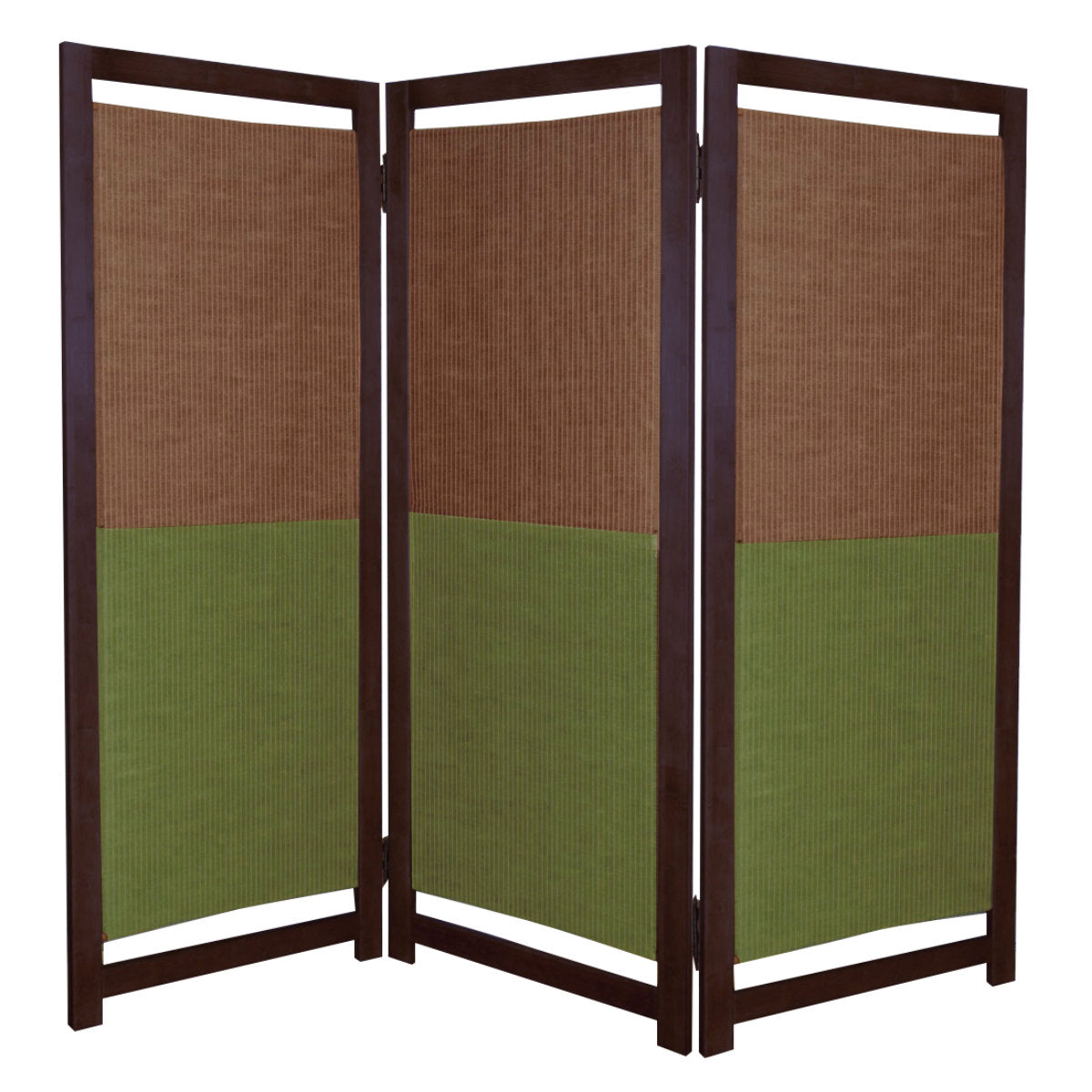 パーテーション リバーシブルパーテーション ダークブラウン＆グリーン 3連 高さ135cm – ハウジー