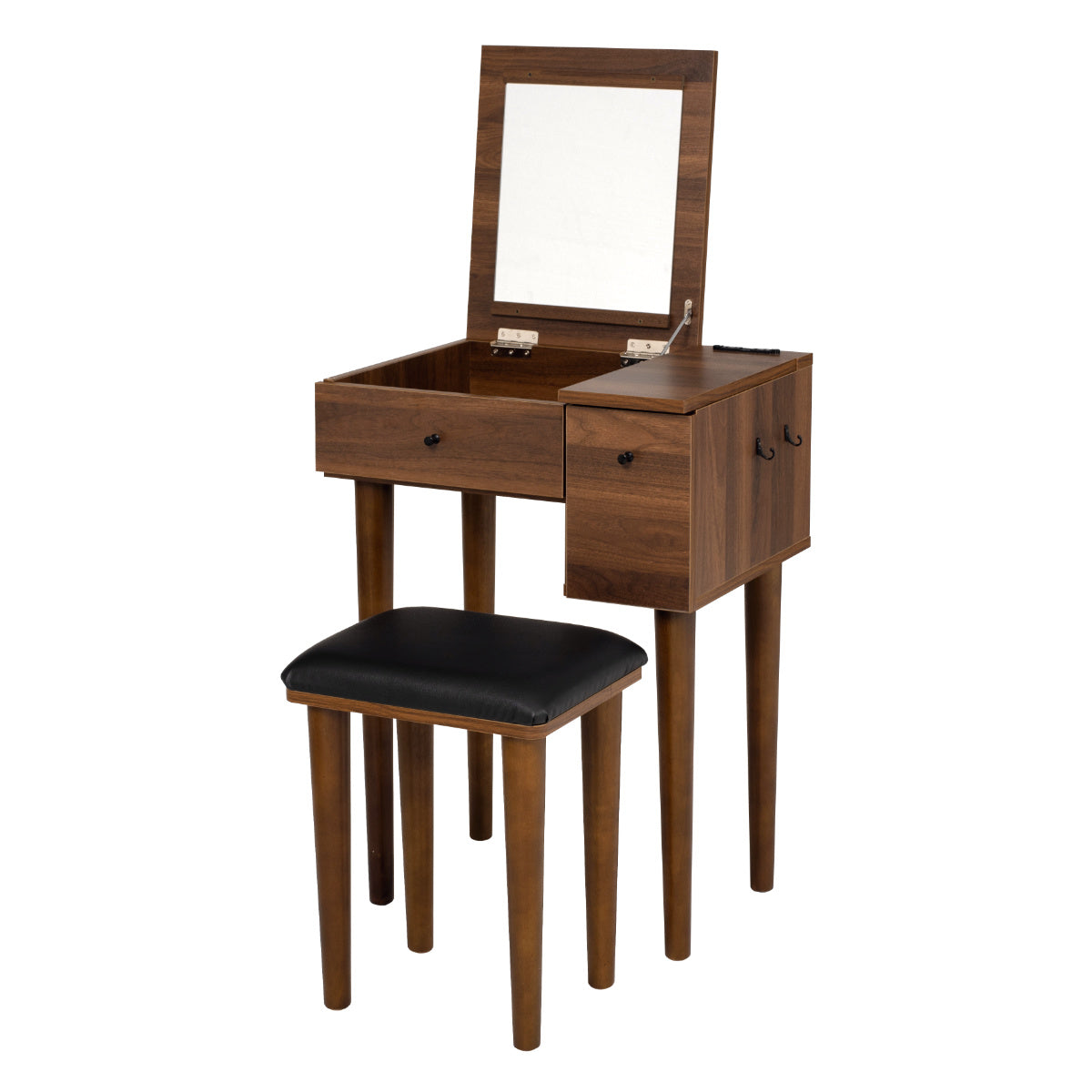 ドレッサー 幅53cm スツール 角度調節 コンセント – ハウジー