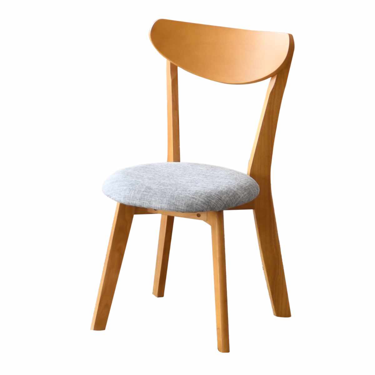 ダイニングチェア 2脚セット 疲れにくい 背もたれ ファブリック 木製 座面高42cm – ハウジー